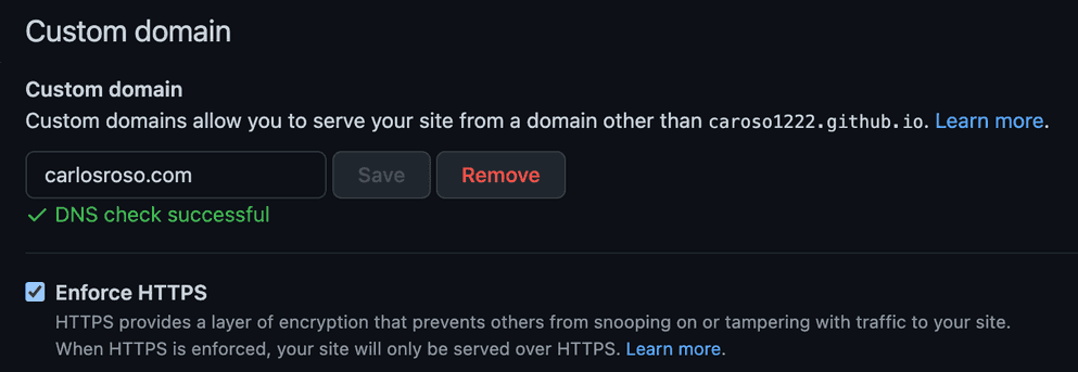 Setup GitHub Pages with GoDaddy domain | Carlos Roso | Personal Blog