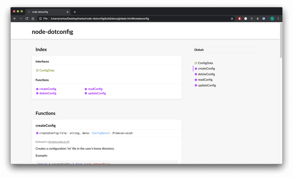How to customize a Typedoc theme | Carlos Roso | Personal Blog