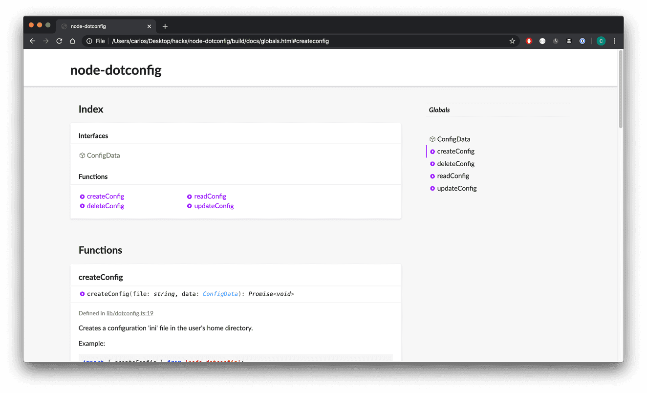 How to customize a Typedoc theme | Carlos Roso | Personal Blog